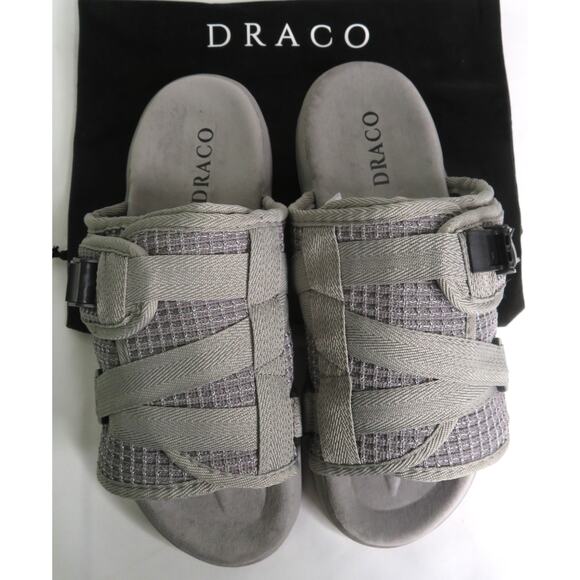 Draco | Shoes | New Draco Reflective Gray Mens Slides Sandals Sz 9 W ...